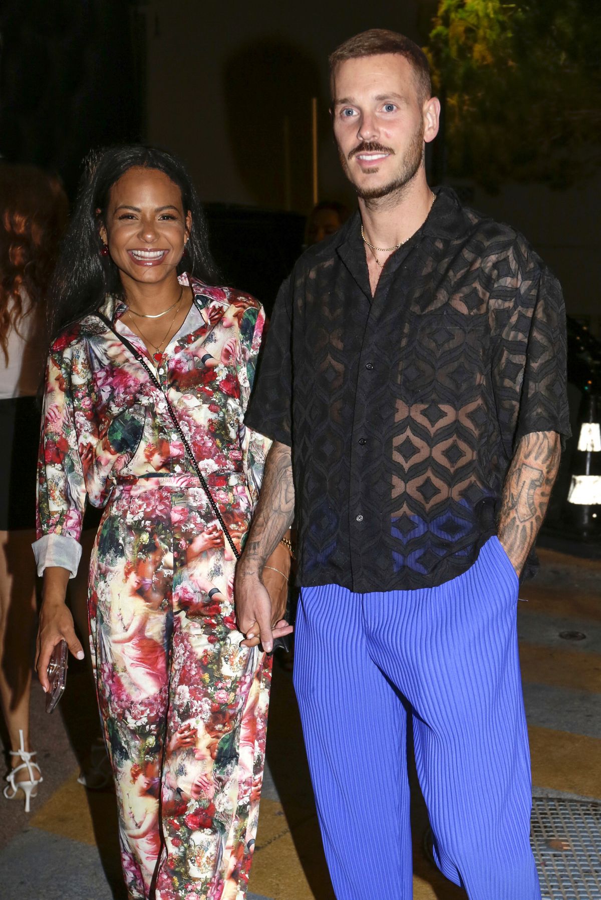 CHRISTINA MILIAN and Matt Pokora at La Gioia Restaurant in Saint-Tropez ...