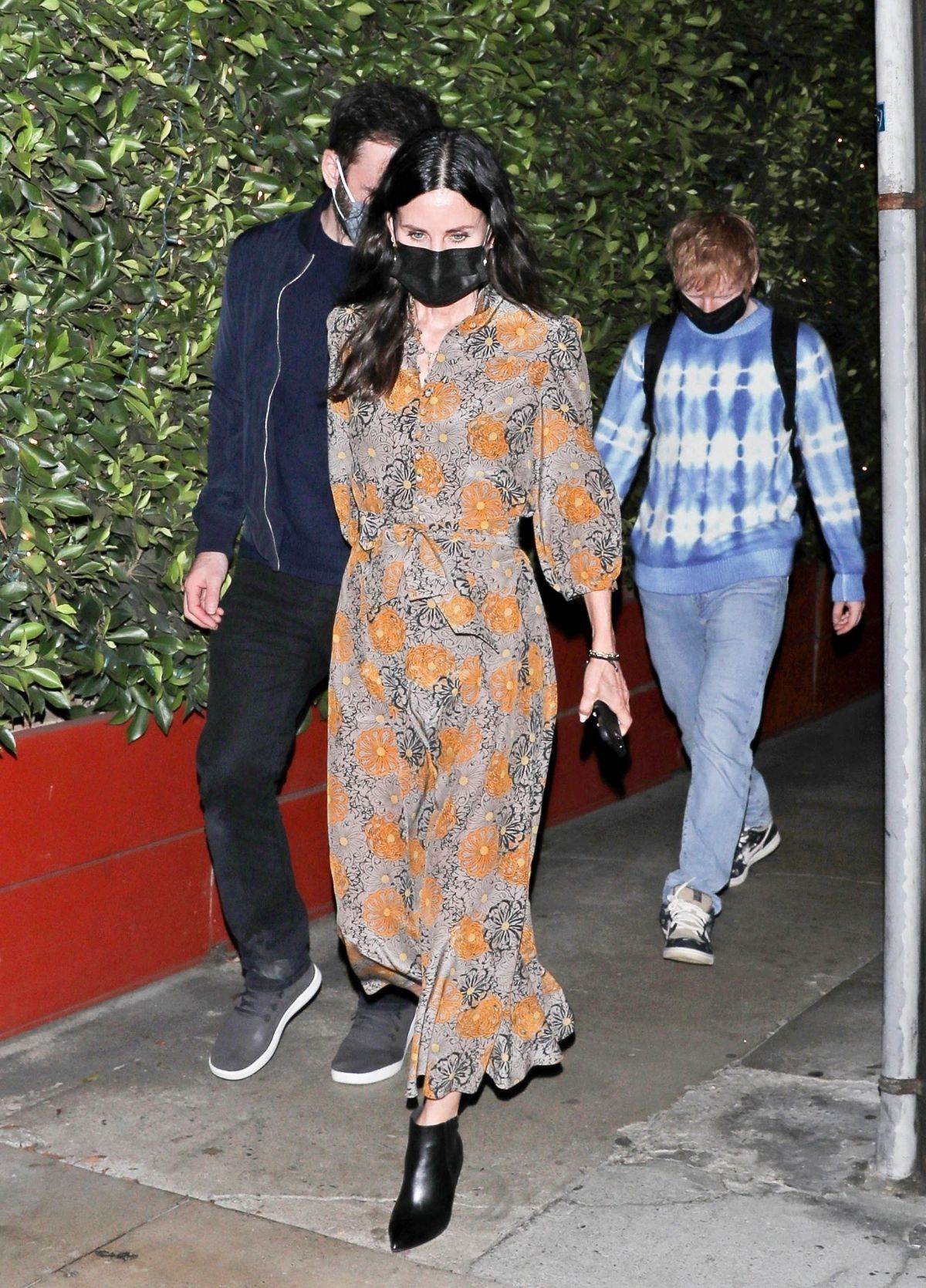 COURTENEY COX and Ed Sheeran at Giorgio Baldi in Santa Monica 08/01 ...