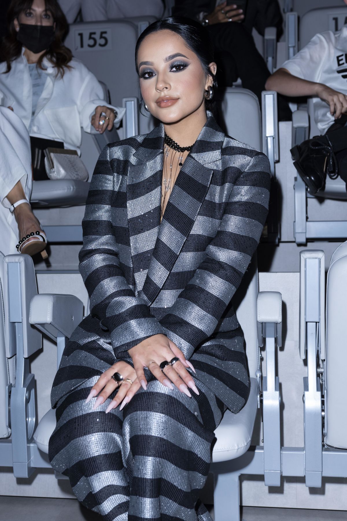 BECKY G at Emporio Armani Show at Milan Fashion Week 09/23/2021 ...