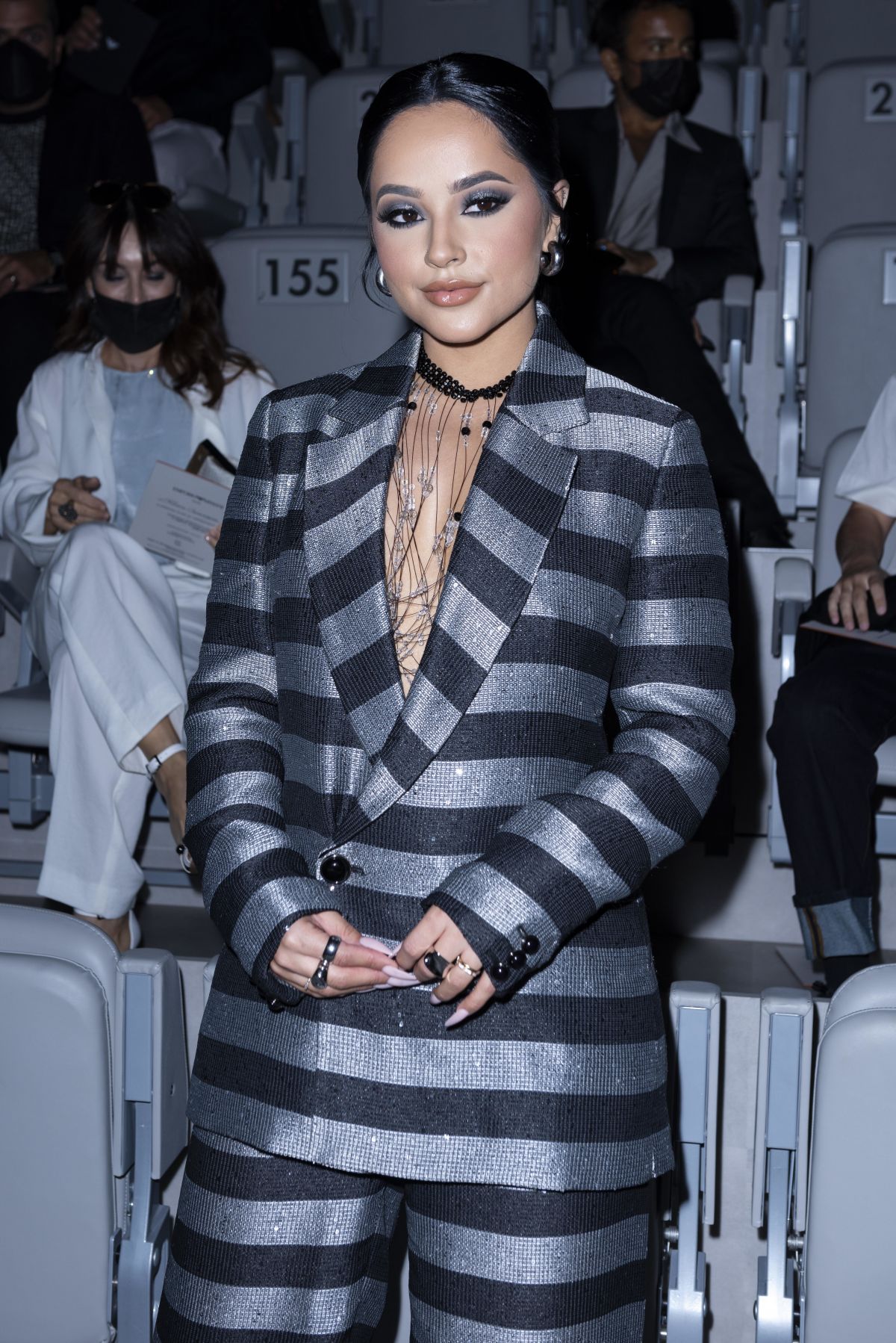 BECKY G at Emporio Armani Show at Milan Fashion Week 09/23/2021 ...