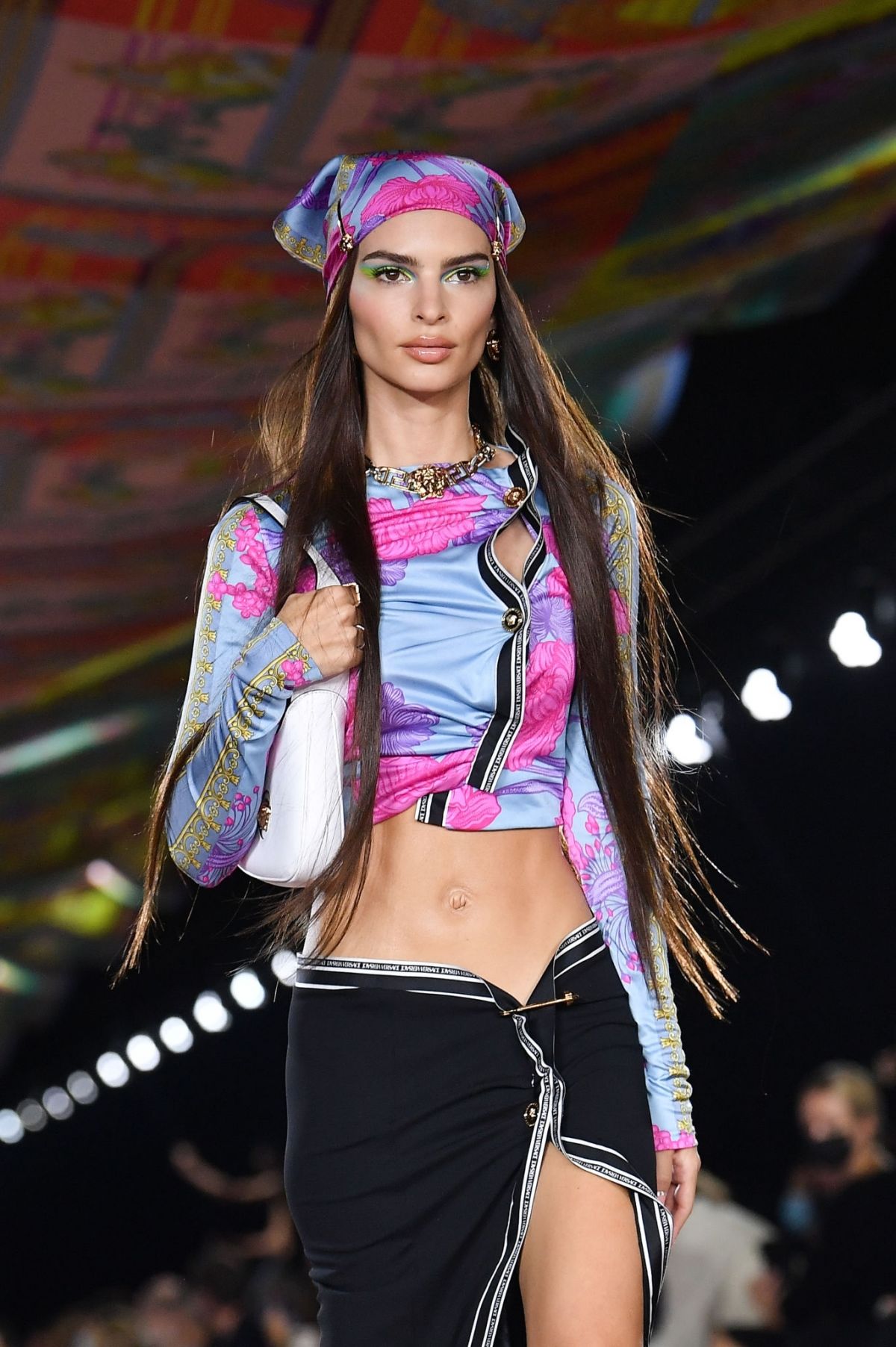 EMILY RATAJKOWSKI at Versace Runway Show at Milan Fashion Week 09/24 ...