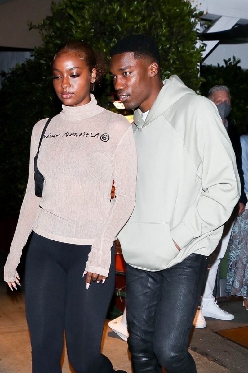 JUSTINE SKYE and Giveon at Giorgio Baldi in Santa Monica 09/03/2021 ...