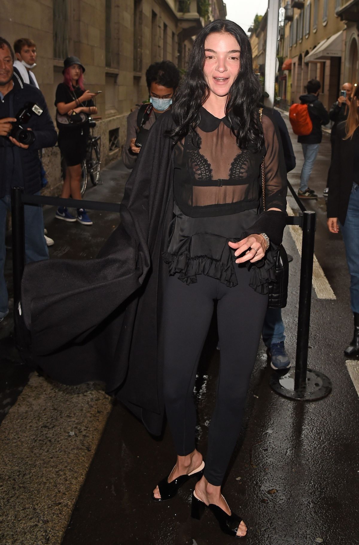MARIACARLA BOSCONO Arrives at Versace/Fendi Fashion Show in Milan 09/26 ...