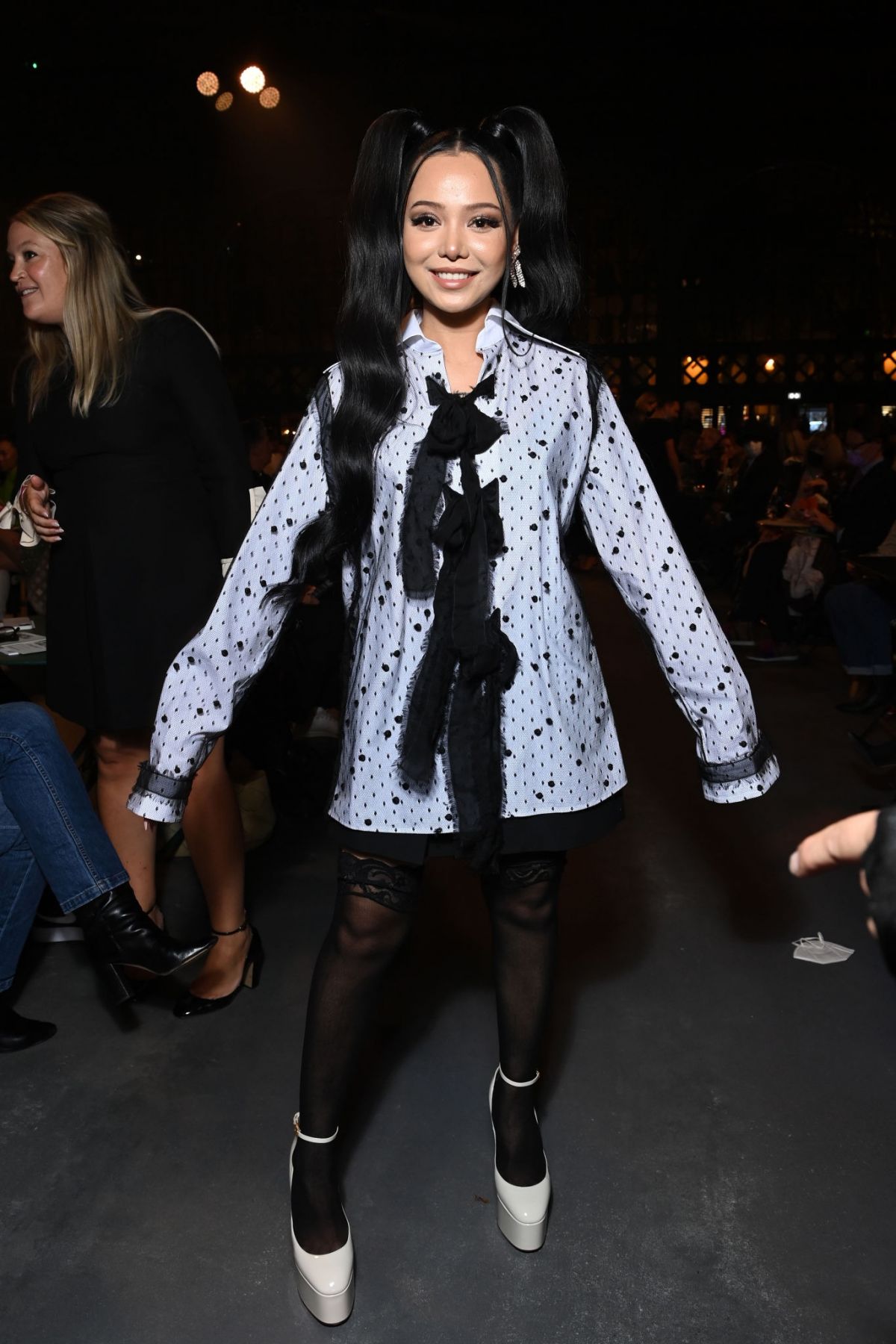 BELLA POARCH Arrives at Valentino Fashion Show in Paris 10/01/2021 ...