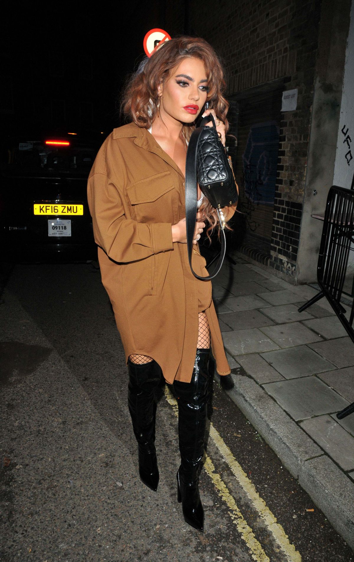 MEGAN BARTON HANSON Arrives at Maya Jama’s Annual Halloween Party in ...
