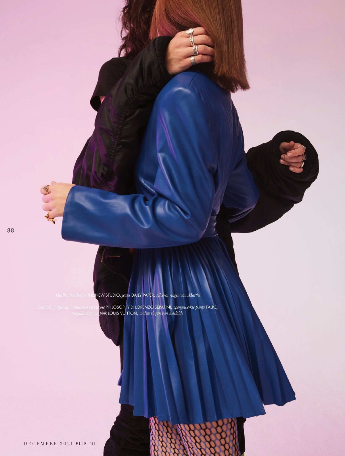 ADELAIDE KANE and MARTHE WOERTMAN in Elle Magazine, Netherlands ...