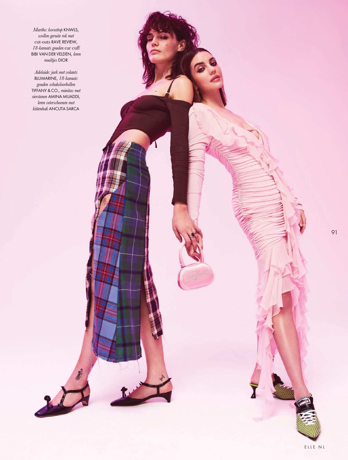 ADELAIDE KANE and MARTHE WOERTMAN in Elle Magazine, Netherlands ...