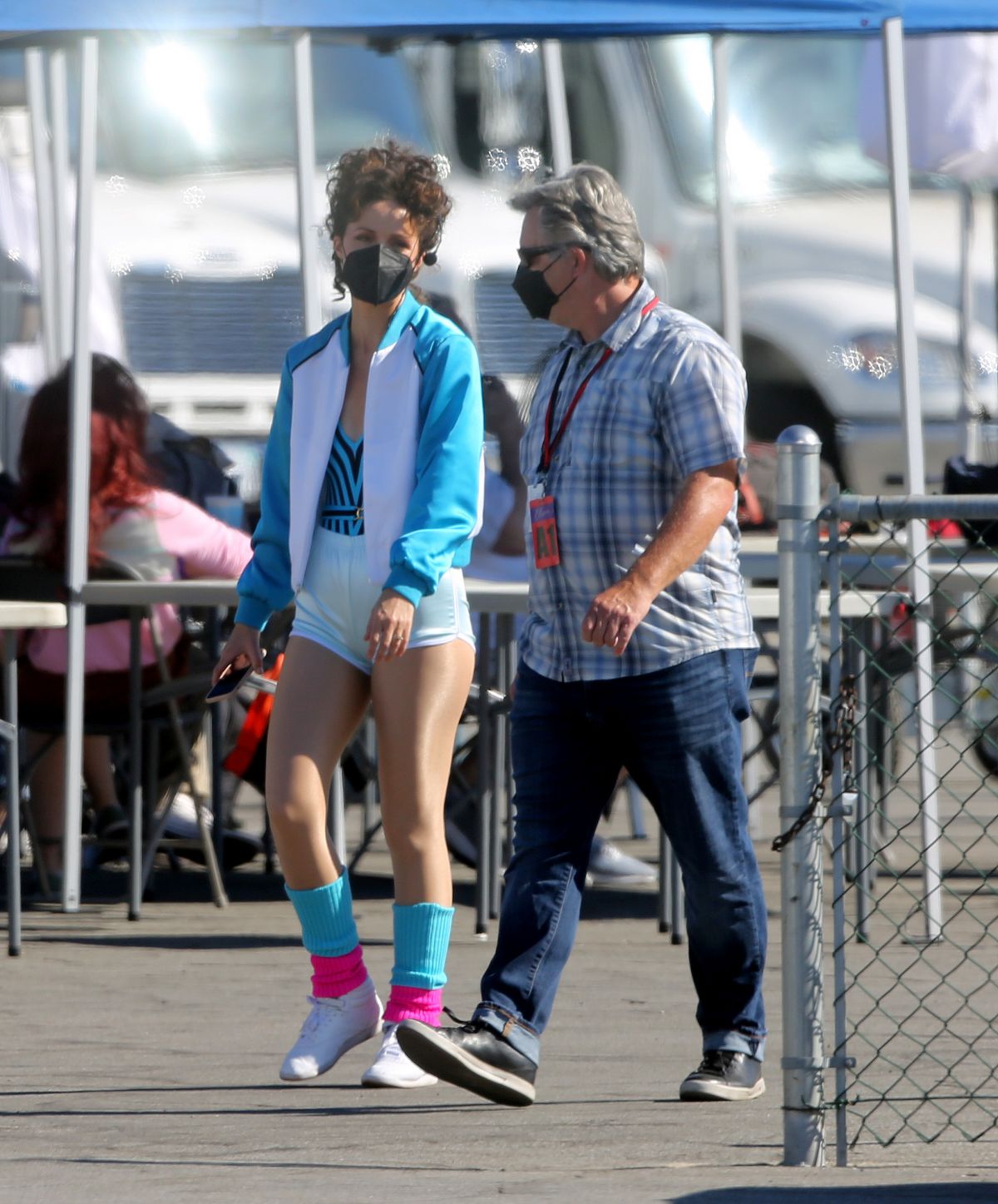 ROSE BYRNE as 80s Aerobic Instructor Character on the Set of Physical ...