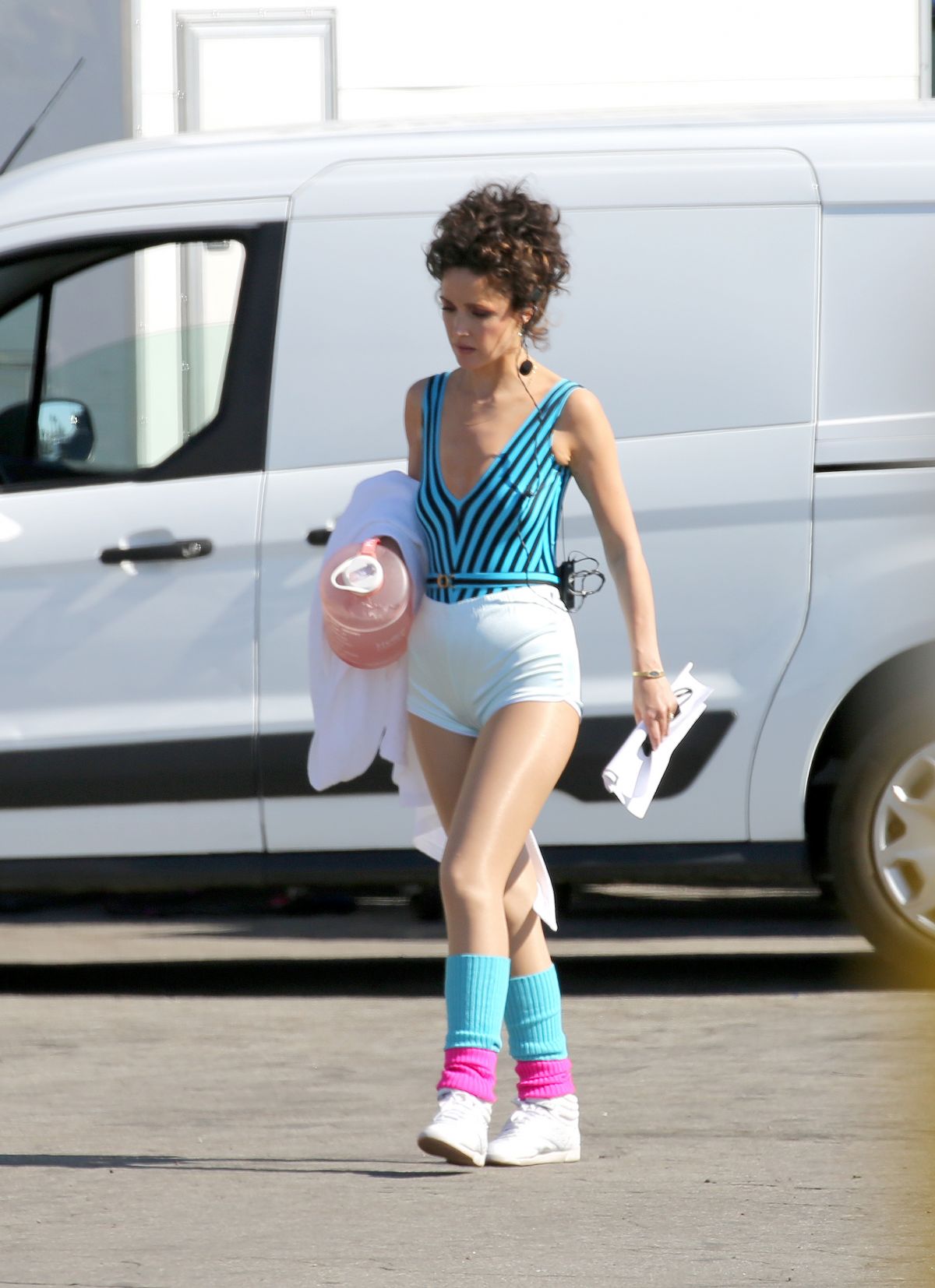 ROSE BYRNE as 80s Aerobic Instructor Character on the Set of Physical ...