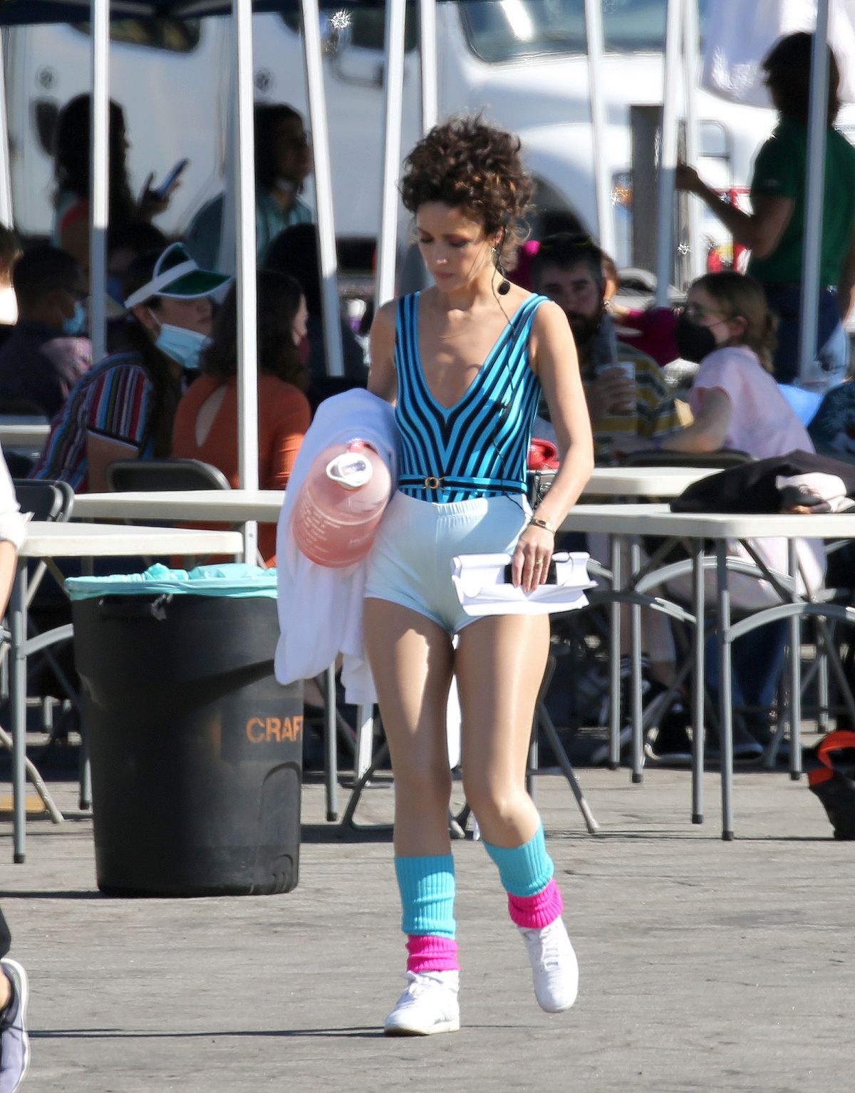 ROSE BYRNE as 80s Aerobic Instructor Character on the Set of Physical ...