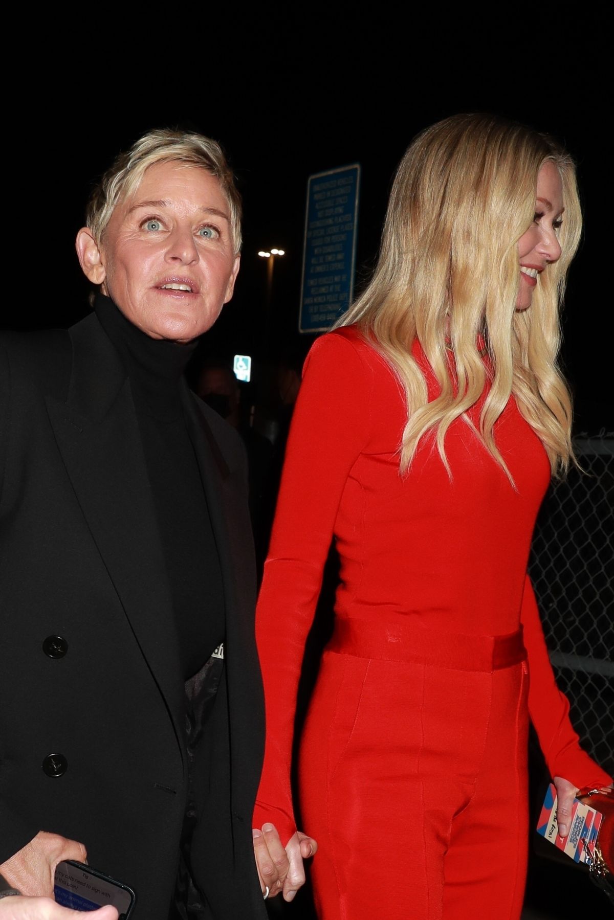 ELLE DEGENERES and PORTIA ROSSI Arrives at 2021 People’s Choice Awards ...