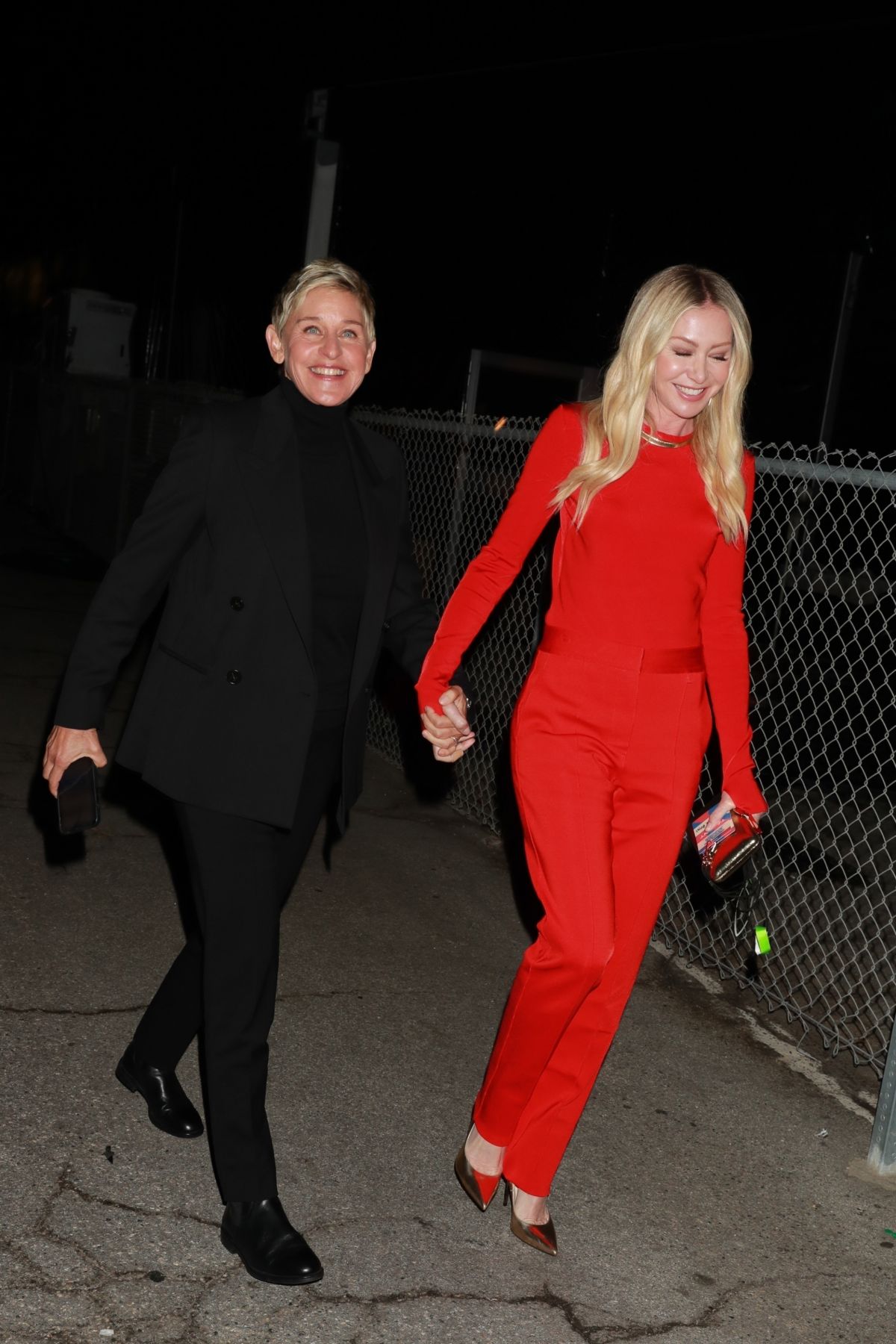 ELLE DEGENERES and PORTIA ROSSI Arrives at 2021 People’s Choice Awards ...