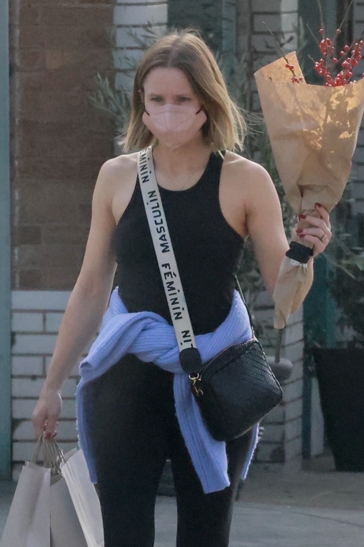 KRISTEN BELL Out Shopping with a Friend After Workout Session in Los ...