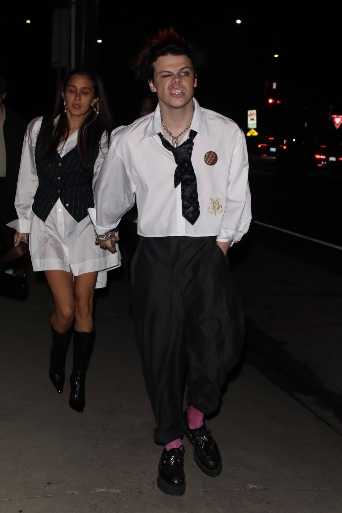 JESSE JO STARK and Yungblud at Giorgio Baldi in Santa Monica 01/13/2022 ...