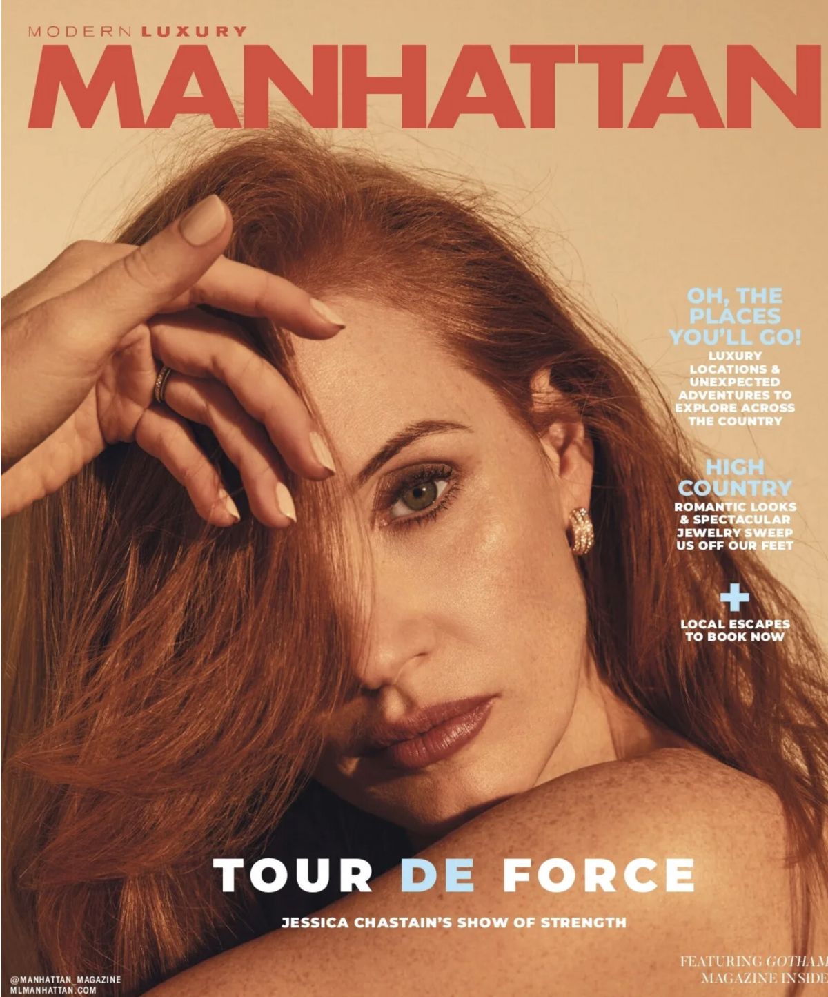 JESSICA CHASTAIN for Modern Luxury Manhattan Magazine, January 2022 ...
