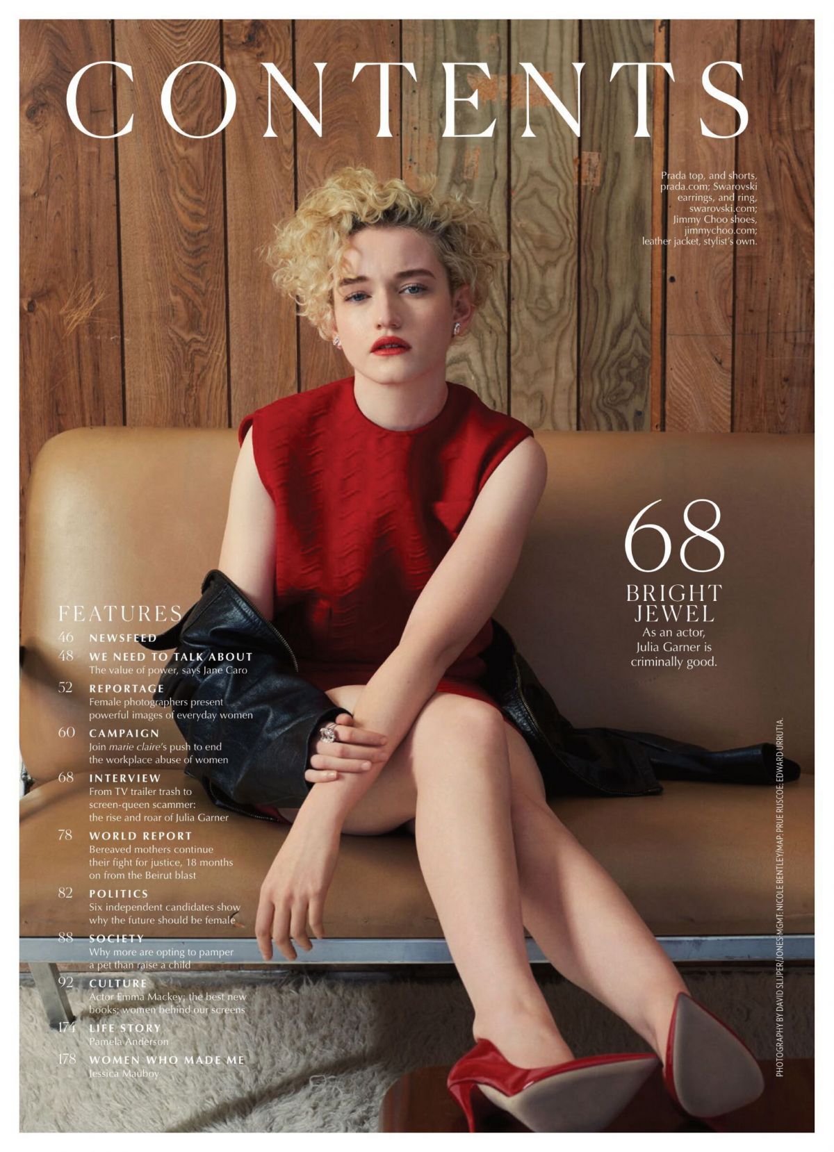JULIA GARNER in Marie Claire Magazine, Australia March 2022 – HawtCelebs