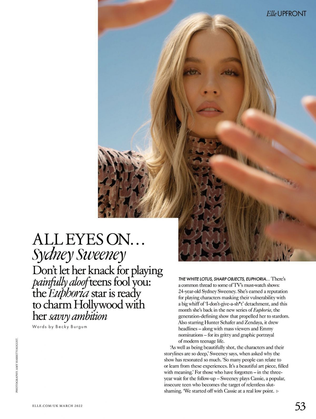 Cover Elle Magazine March 2022
