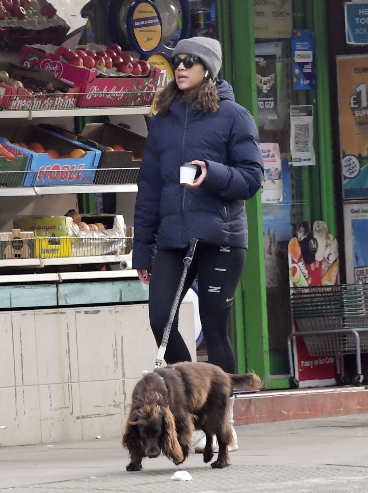 ZAWE ASHTON Out with her Dog Bobby in London 01/28/2022 – HawtCelebs