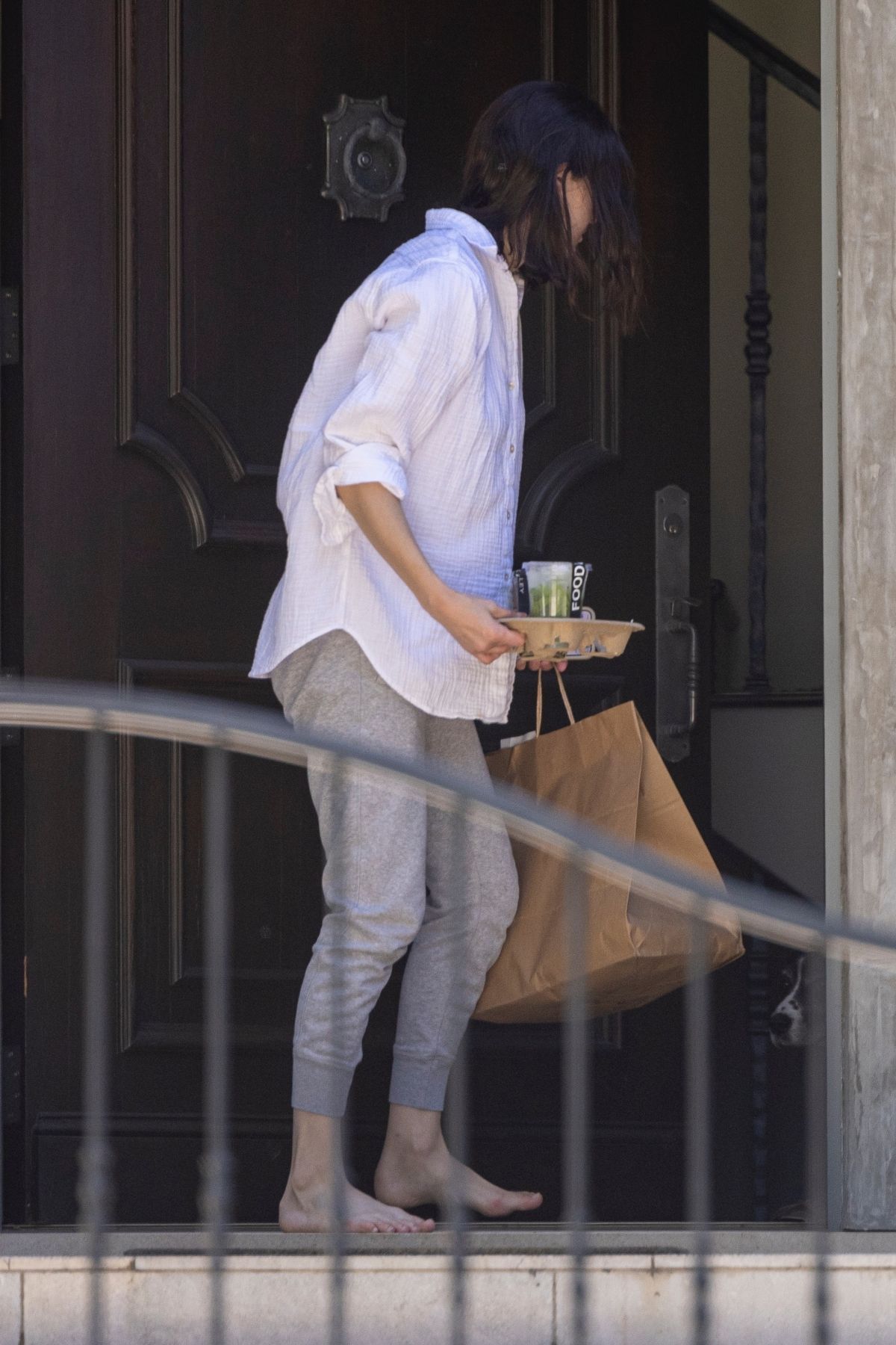 ALEXANDRA DADDARIO Gets Food and Drinks Delivered to Her Home in Los ...