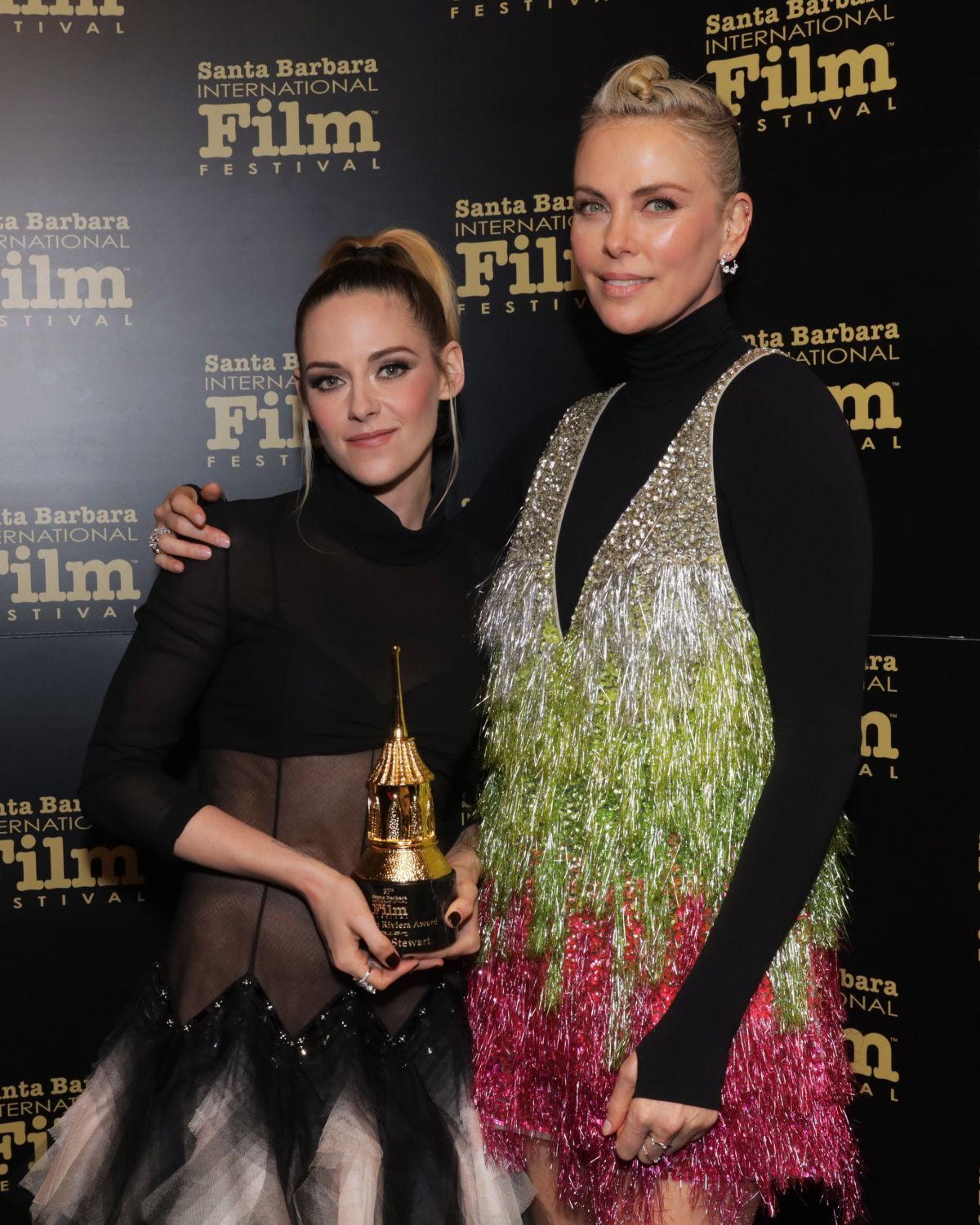 CHARLIZE THERON and KRISTEN STEWART at Santa Barbara International Film ...