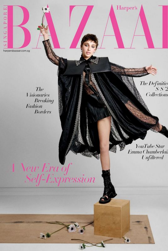 EMMA CHAMBERLAIN in Harper’s Bazaar Magazine, Singapore March 2022 ...