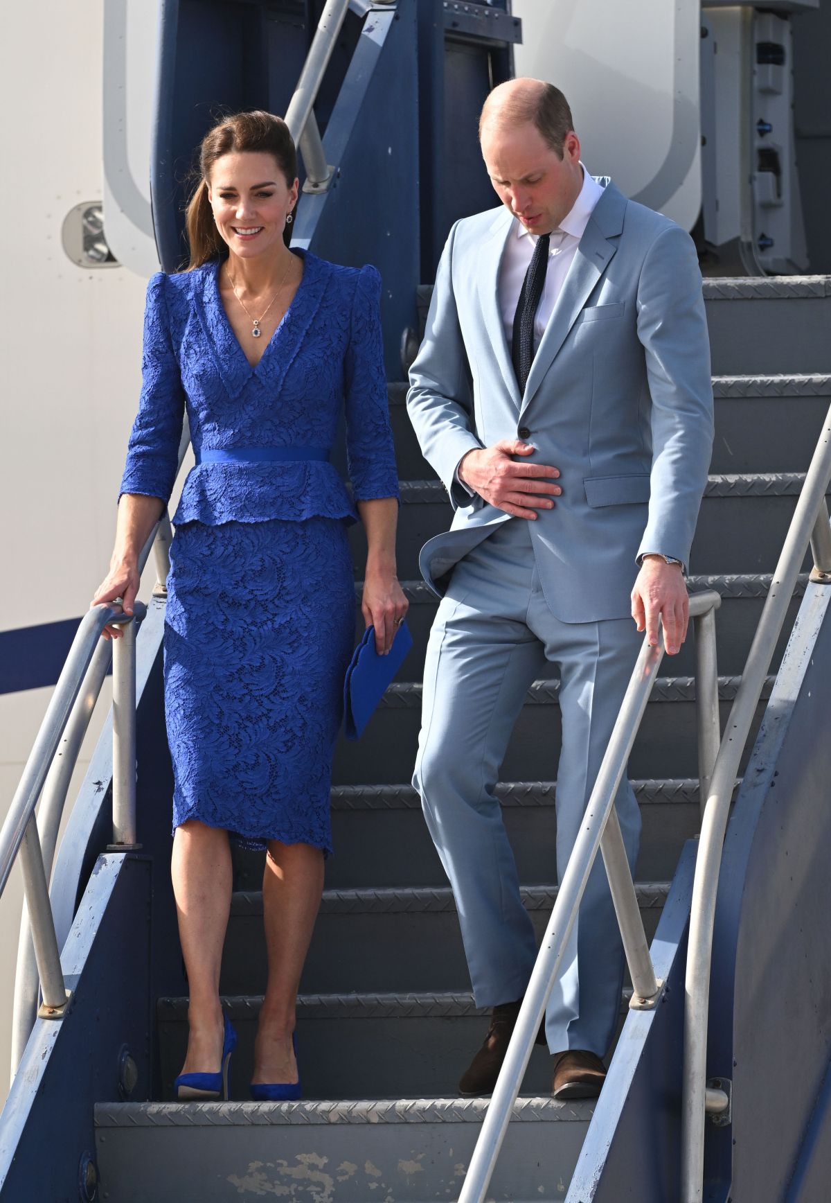 KATE MIDDLETON and Prince William Arrives to in Belize 03/19/2022 ...