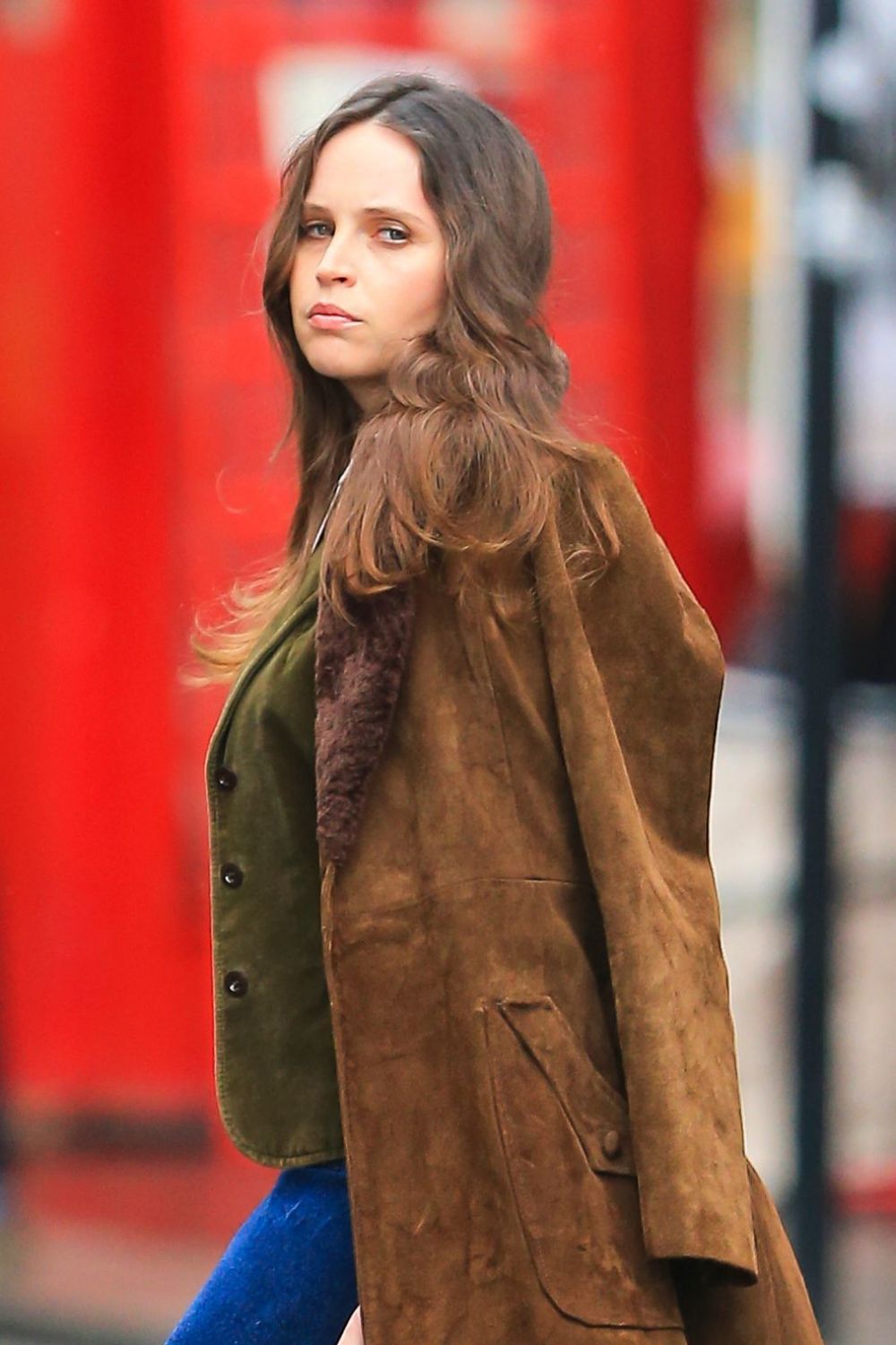 FELICITY JONES on the Set of Borderland in Glasgow 04/14/2022 – HawtCelebs