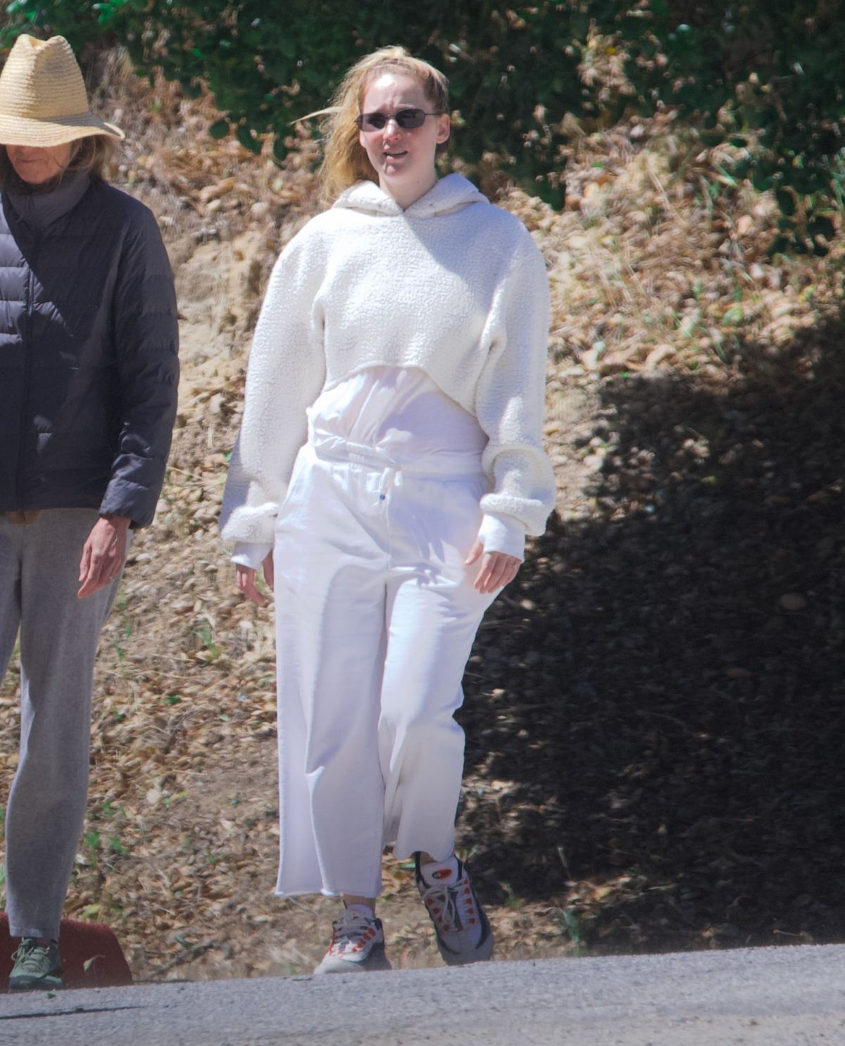 JENNIFER LAWRENCE and Cooke Maroney Out Hiking with Their Baby in Los ...