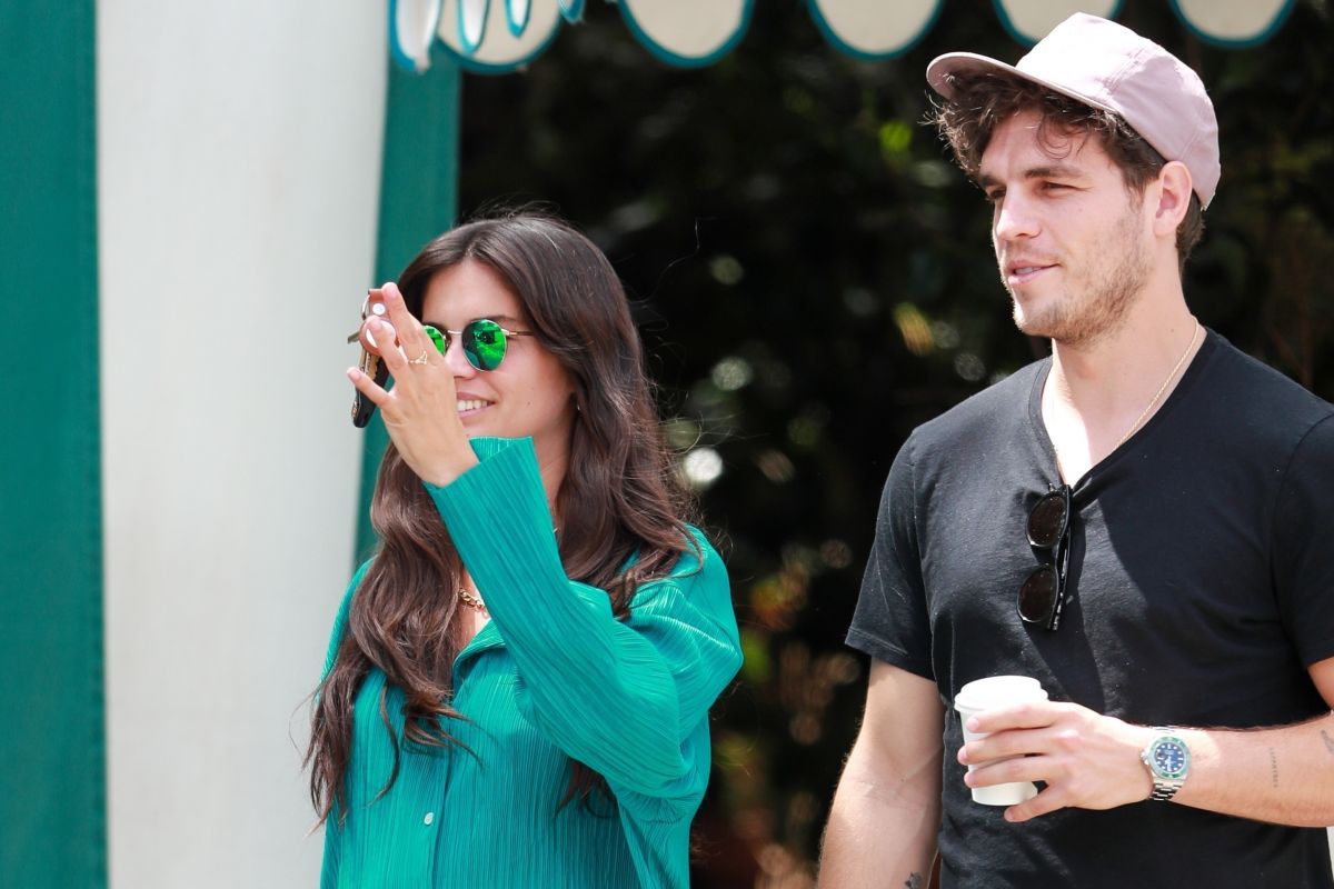 SARA SAMPAIO and Zac Frognowski at San Vicente Bungalows in West ...