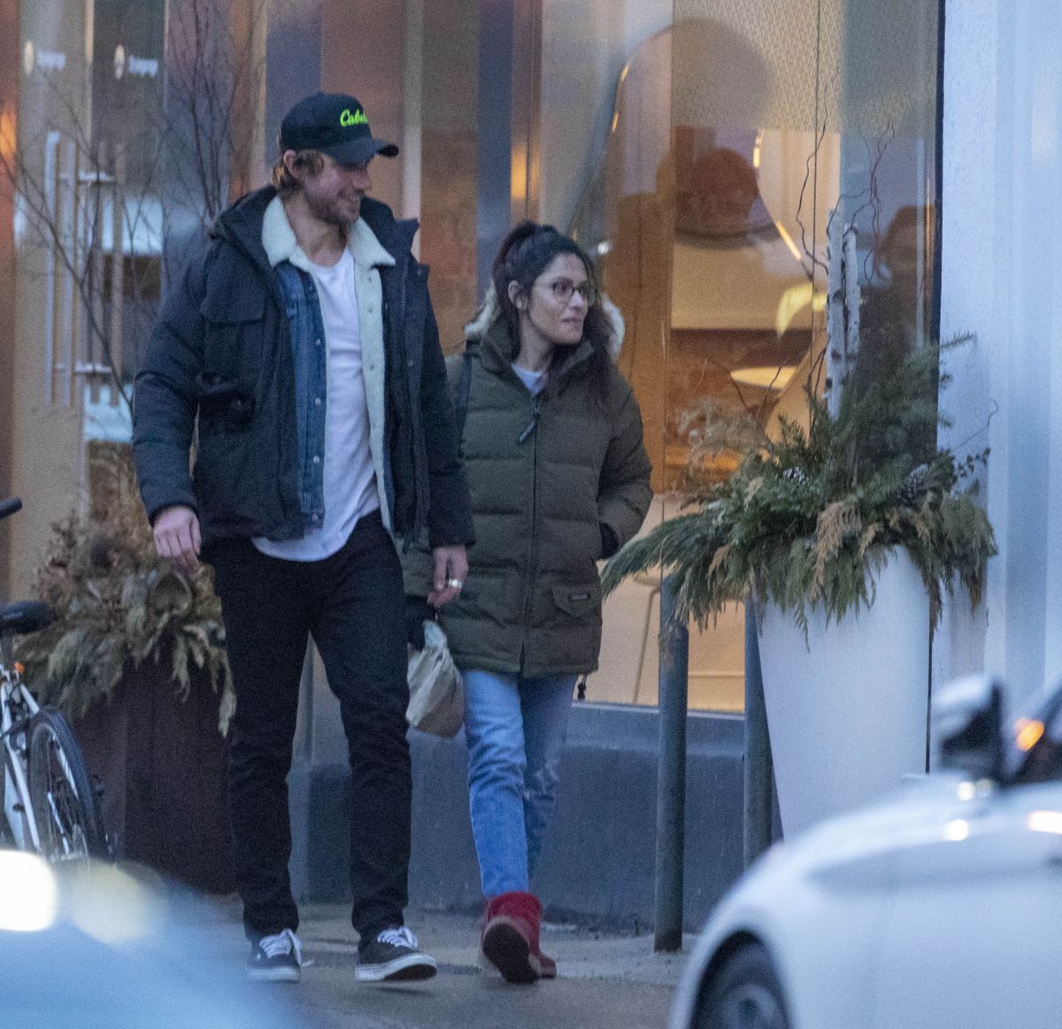 SARAH SHAHI and Adam Demos Out in Toronto 04/06/2022 – HawtCelebs