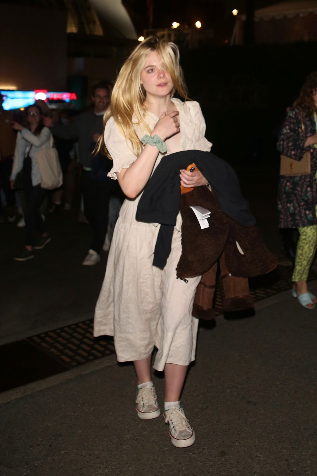 ELLE FANNING Leaves Haim Concert in Los Angeles 05/01/2022 – HawtCelebs