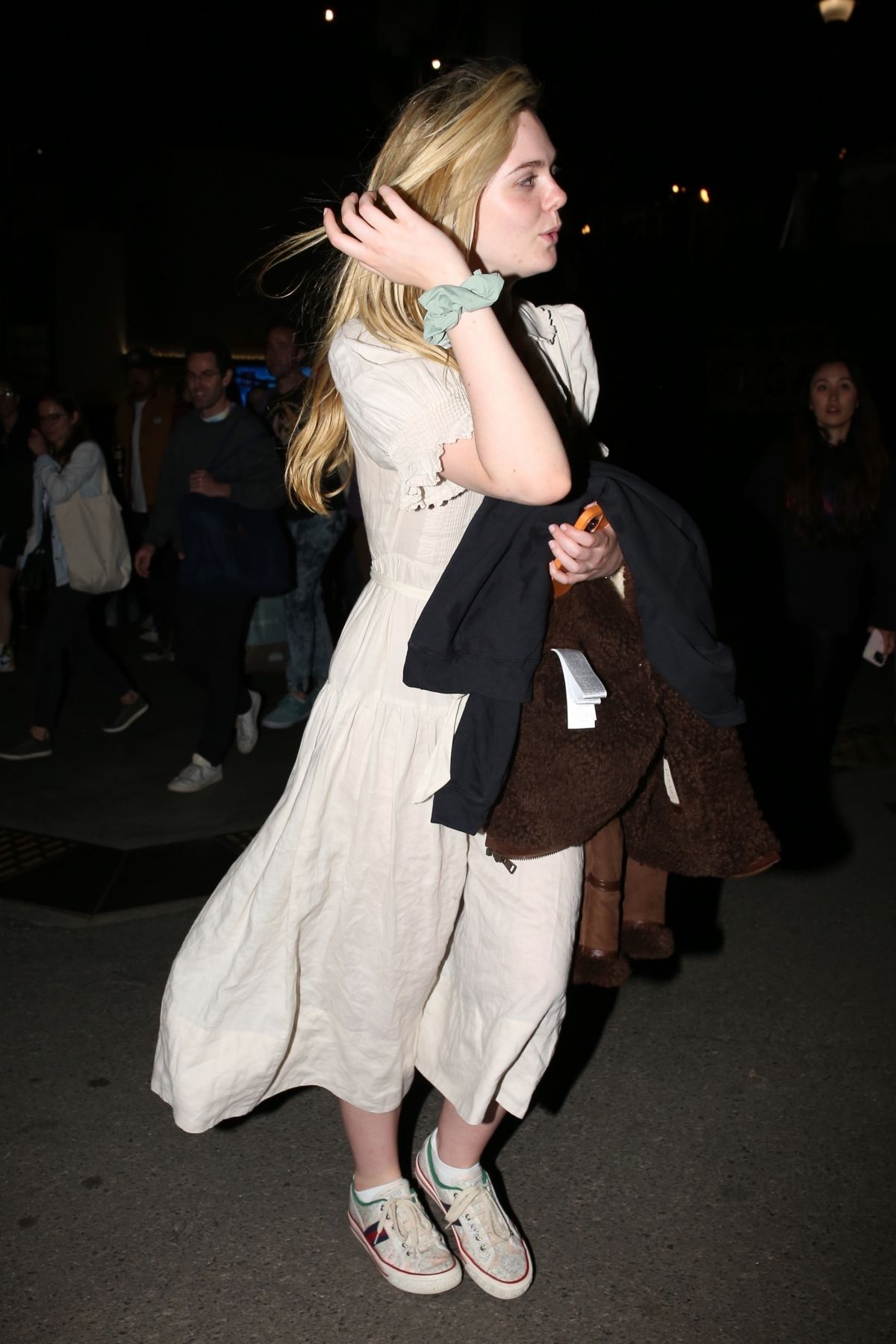ELLE FANNING Leaves Haim Concert in Los Angeles 05/01/2022 – HawtCelebs