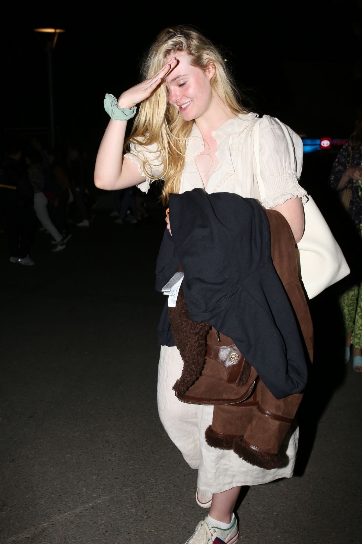 ELLE FANNING Leaves Haim Concert in Los Angeles 05/01/2022 – HawtCelebs