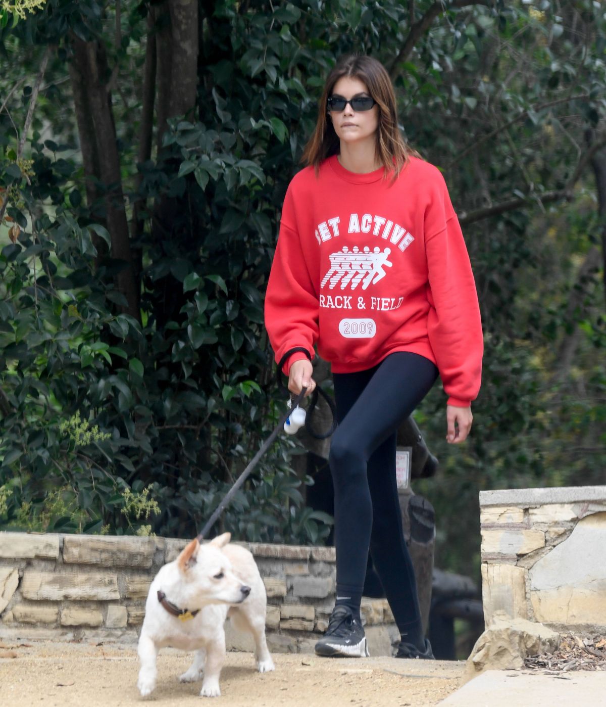 KAIA GERBER Out Hiking with Her Dog Milo in Los Angeles 06/06/2022 ...