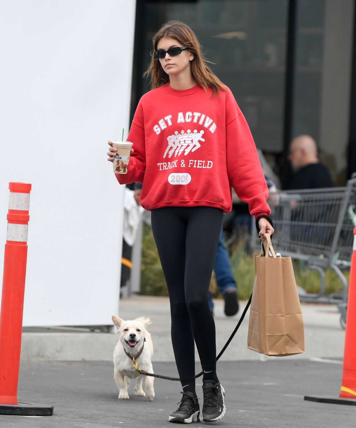 KAIA GERBER Out Hiking with Her Dog Milo in Los Angeles 06/06/2022 ...