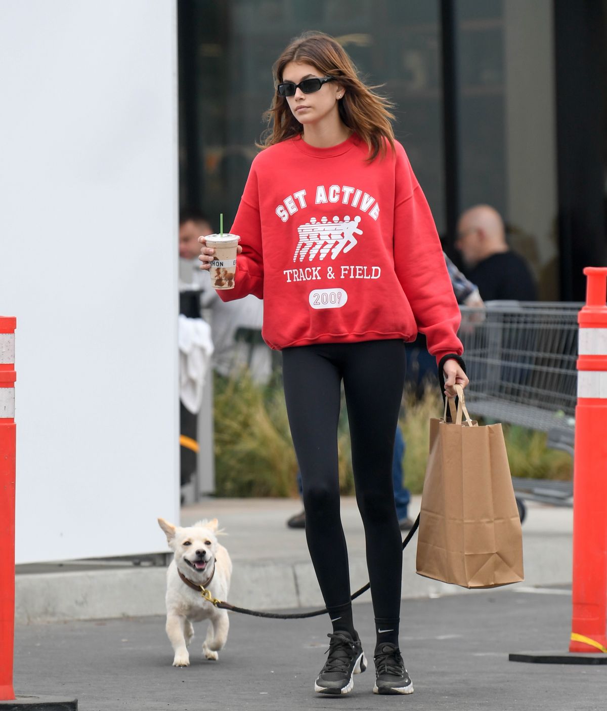 KAIA GERBER Out Hiking with Her Dog Milo in Los Angeles 06/06/2022 ...