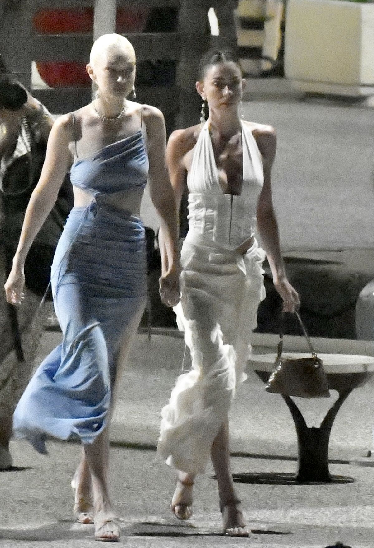 GIGI HADID and LEAH MCCARTHY Night Out in Saint Tropez 07/24/2022 ...