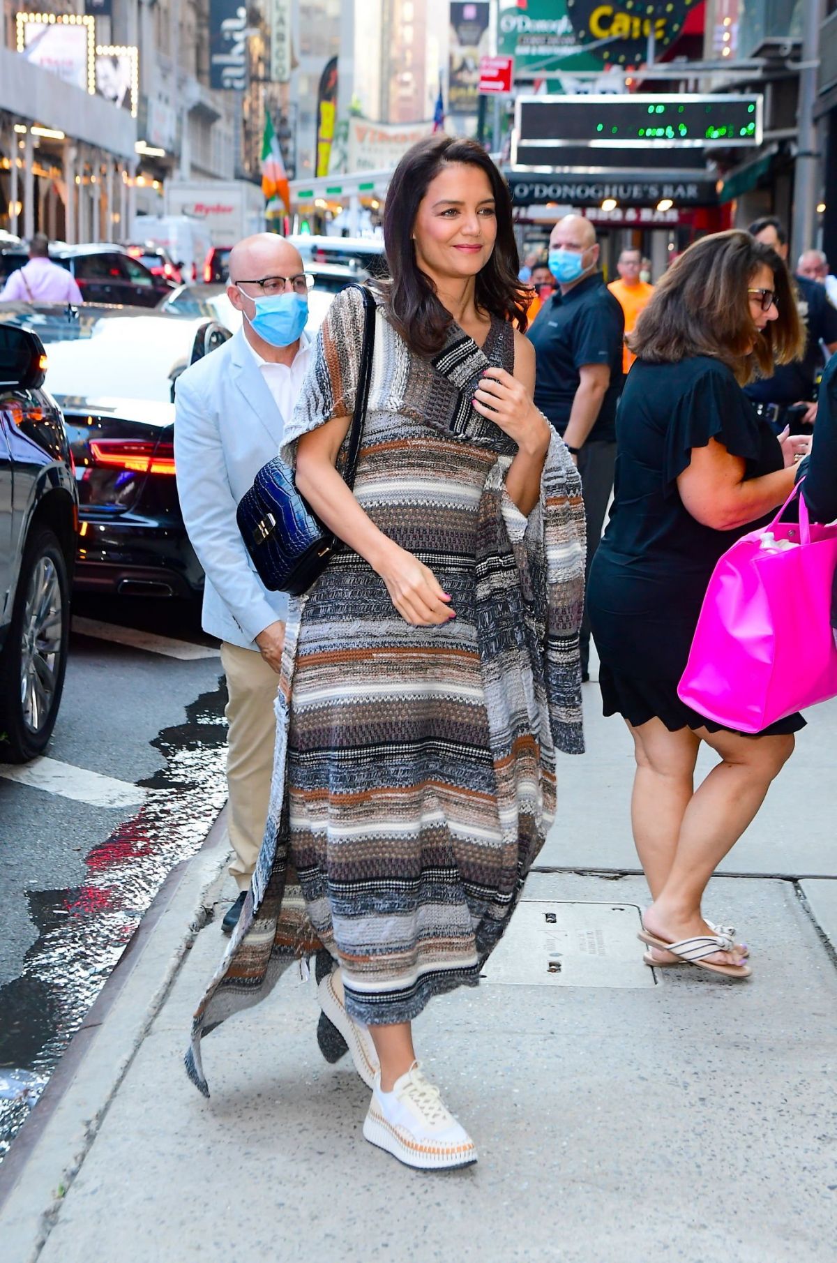 KATIE HOLMES Arrives at Good Morning America in New York 07/20/2022 ...