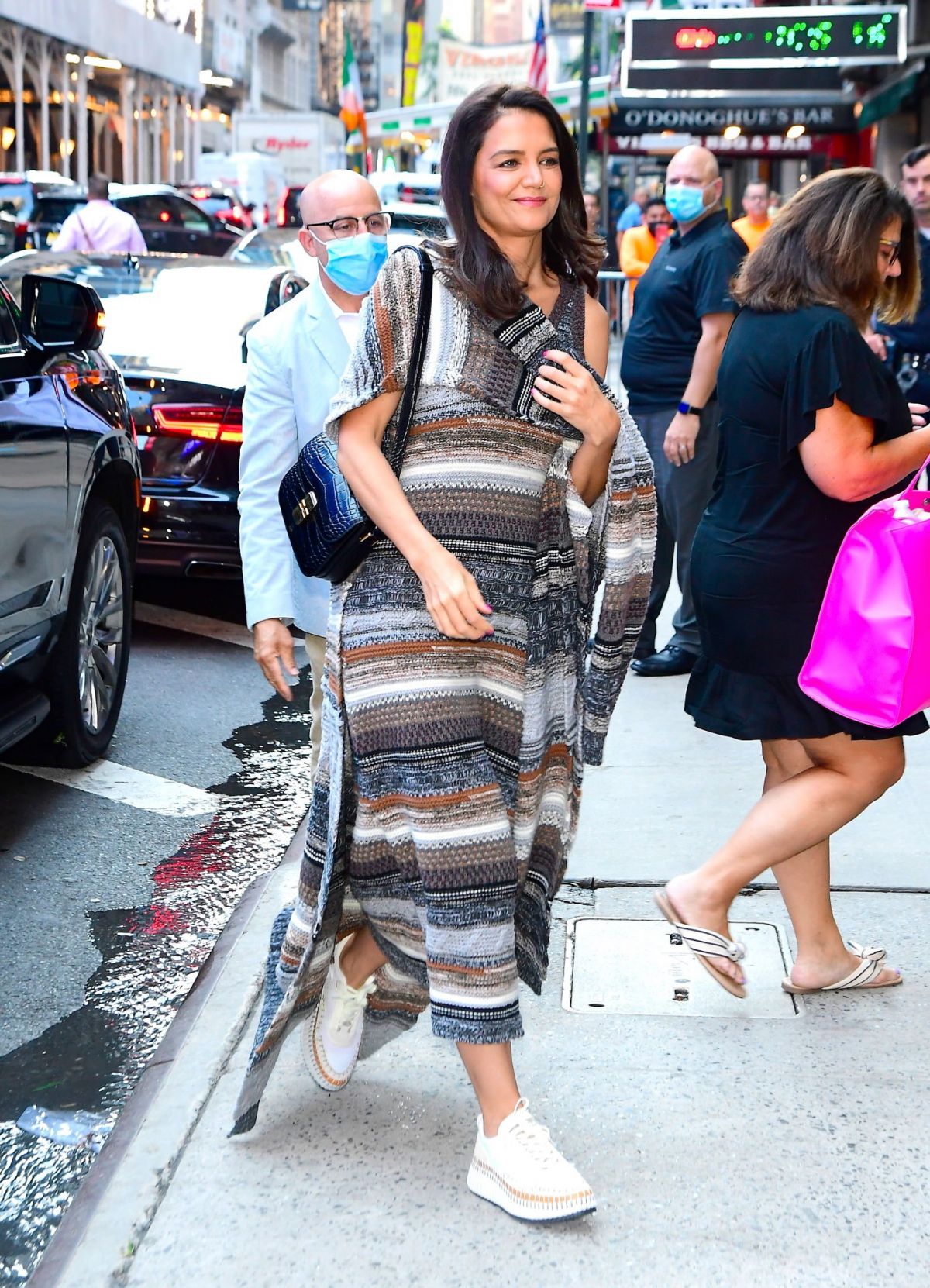 KATIE HOLMES Arrives at Good Morning America in New York 07/20/2022 ...
