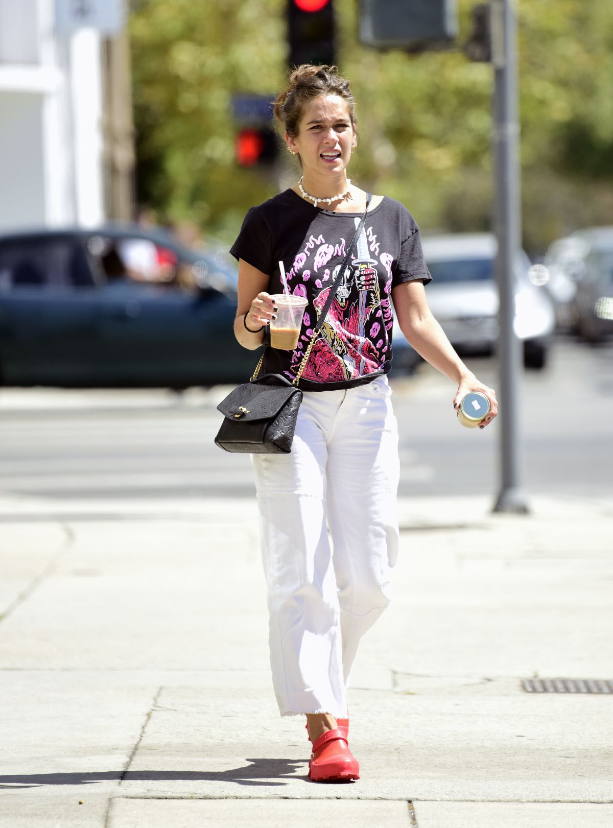SARA SAMPAIO and ISABEL PAKZAD Leaves Angelini Osteria Italian ...