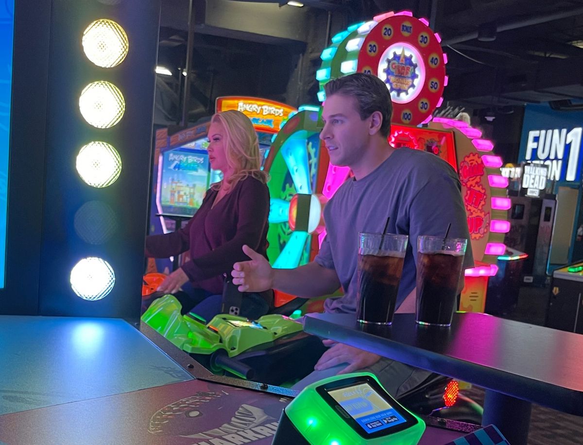 SHANNA MOAKLER and Matthew Rondeau at Dave and Busters in Los Angeles ...