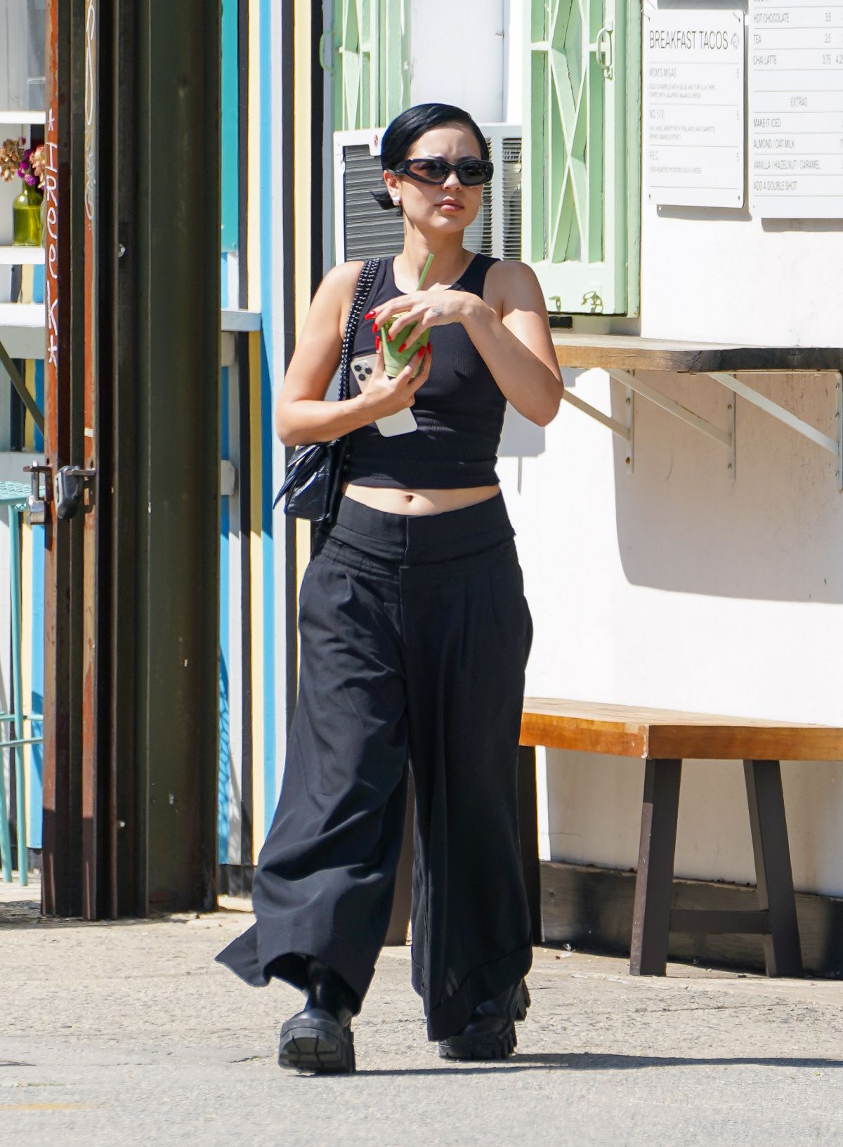 ALEXA DEMIE Out for Iced Green Tea Matcha in New York 08/25/2022 ...