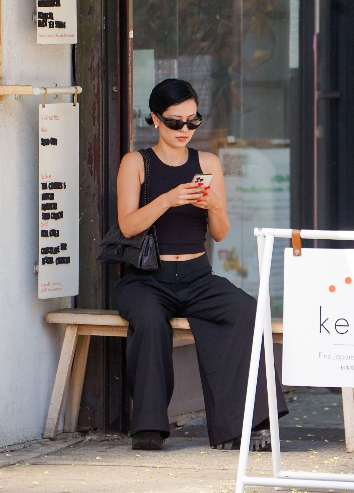 ALEXA DEMIE Out for Iced Green Tea Matcha in New York 08/25/2022 ...