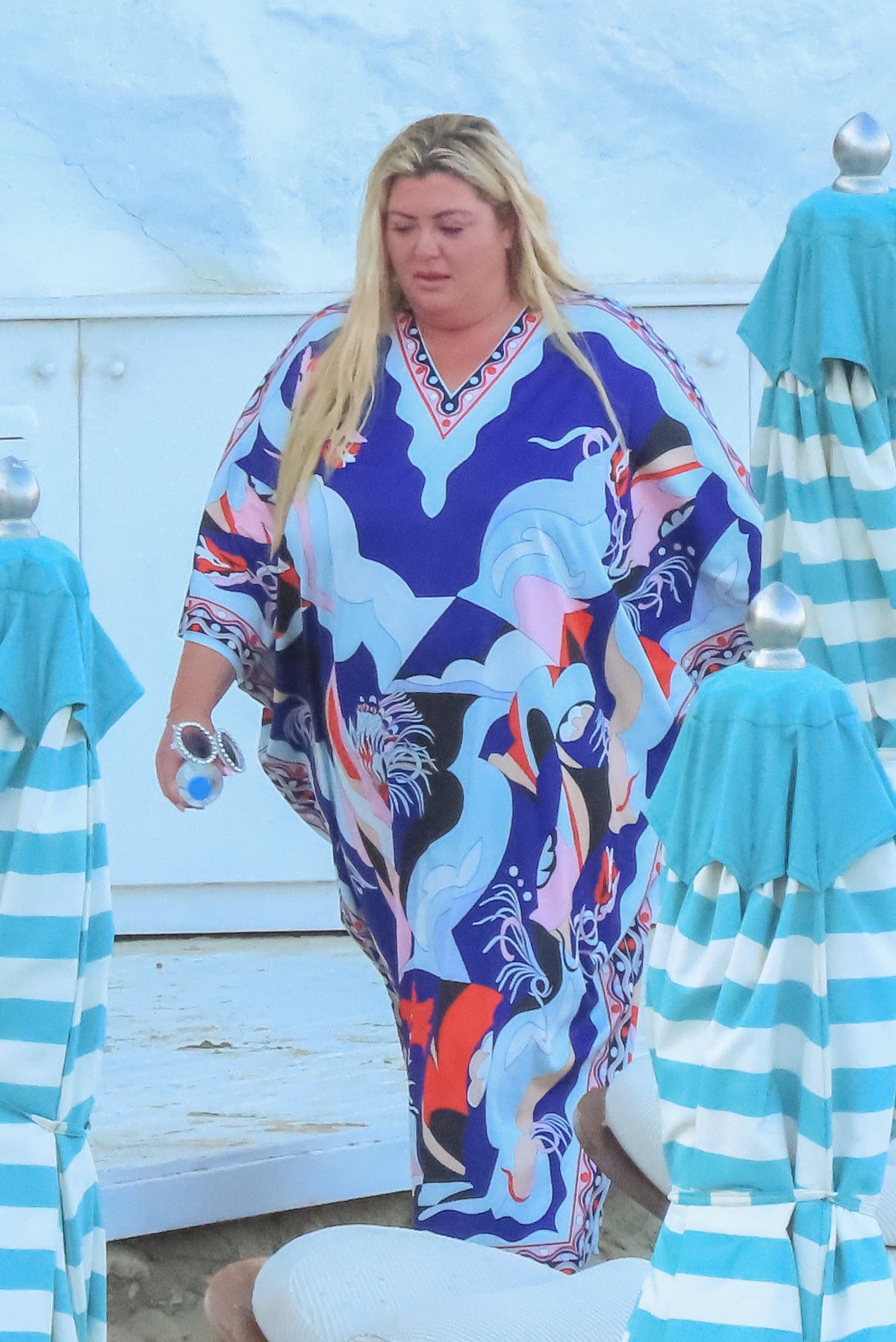 GEMMA COLLINS and Rami Hawash at a Speed Boat in Mykonos 08/29/2022 ...