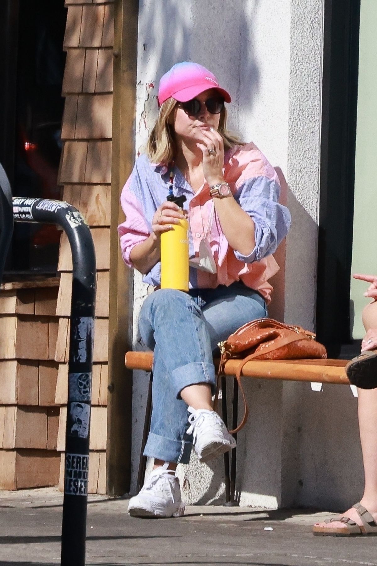 KRISTEN BELL Out for Pizza and Ice Cream in Los Feliz 08/29/2022 ...