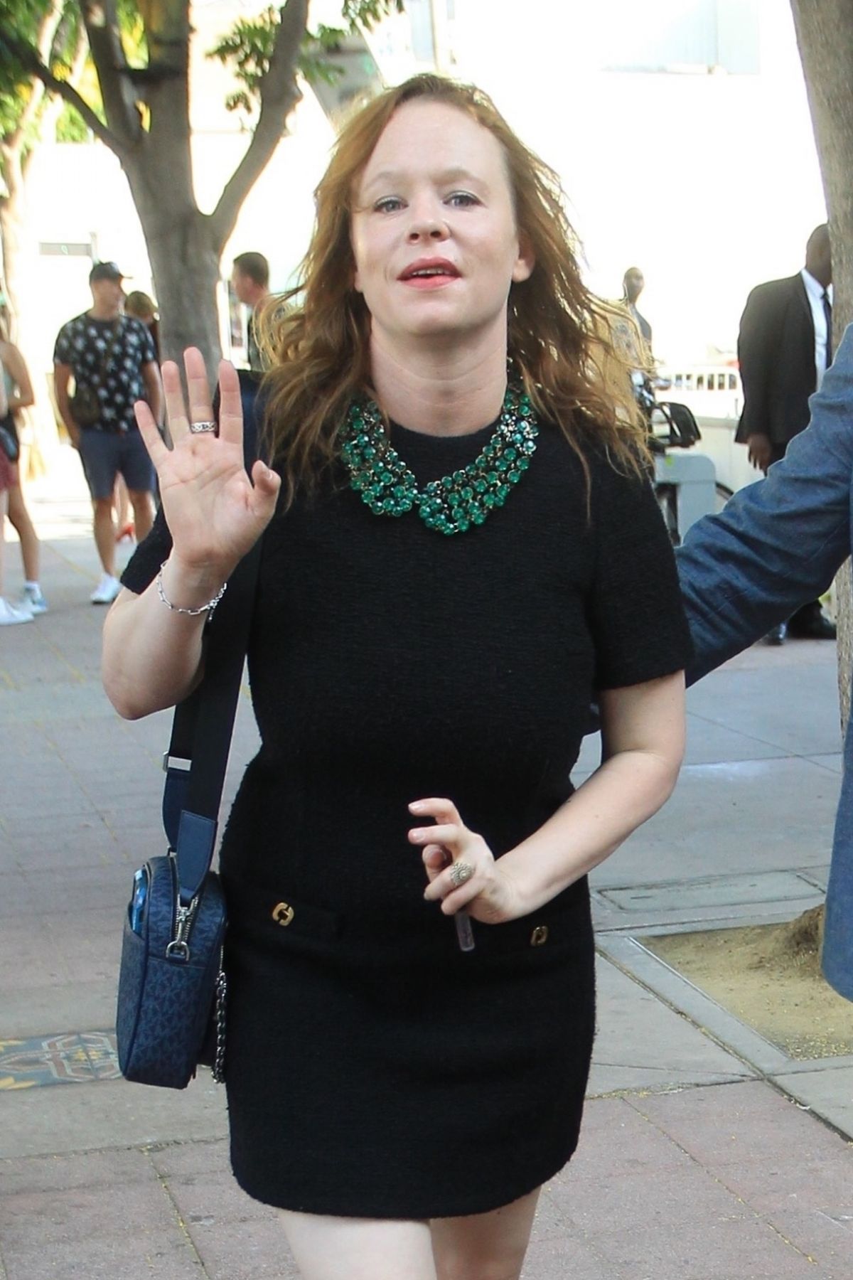 THORA BIRCH Arrives at Bullet Train Premiere in Westwood 08/01/2022 ...