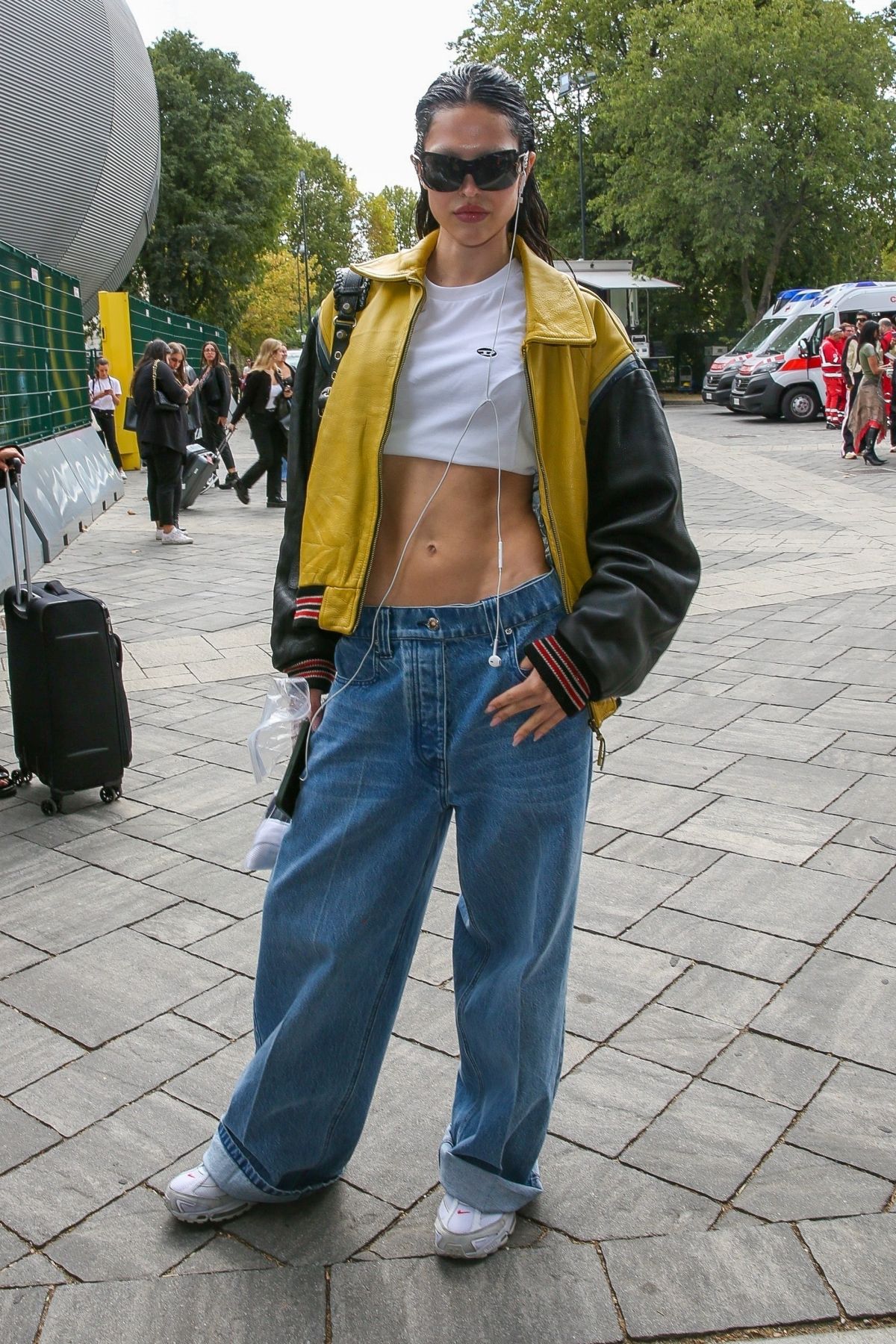 AMELIA HAMLIN Arrives at Diesel Show at Milan Fashion Week 09/21/2022 ...