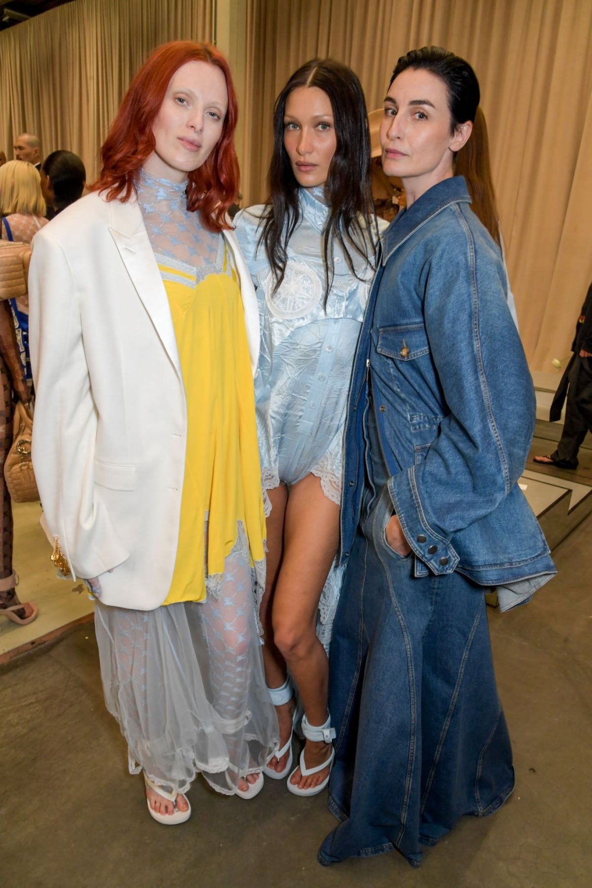 BELLA HADID on the Backstage at Burberry Spring/Summer 2023 Runway Show ...