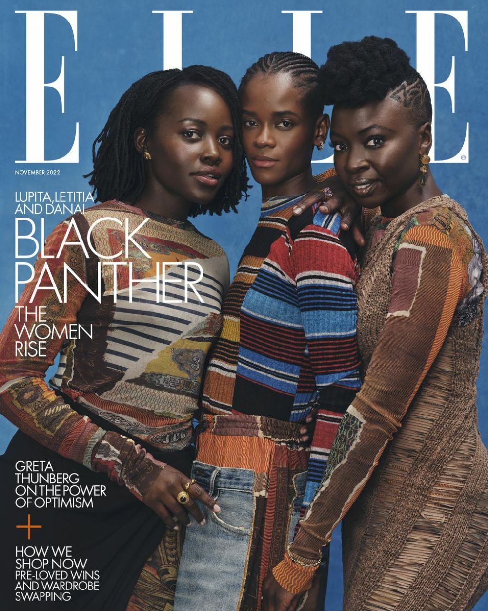 DANAI GURIRA, LUPITA NYONG’ and LETITIA WRIGHT for Elle Magazine ...