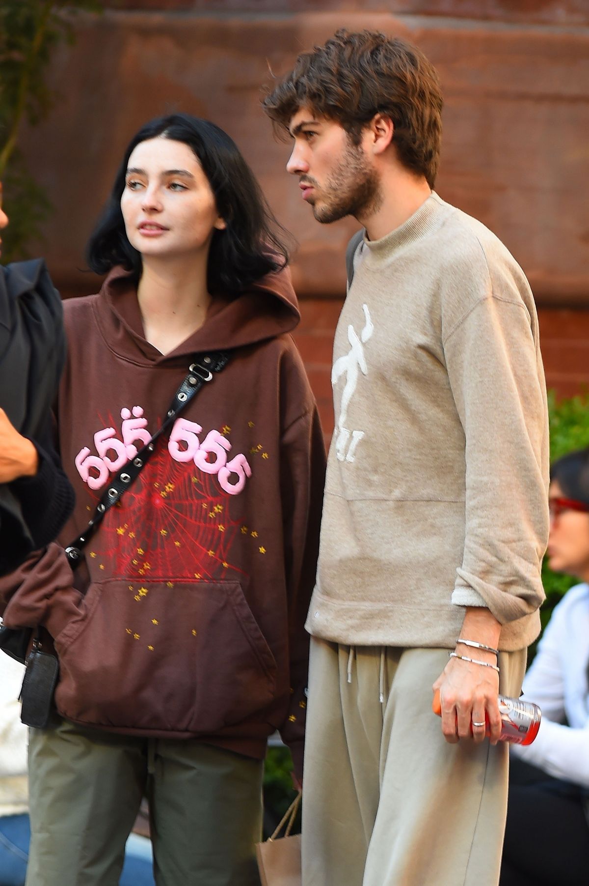 MEADOW WALKER and Louis Thornton-Allan Out with Their Dog in New York ...